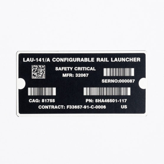 IUID Plates & Labels | IUID Marking, Verification & Registration Services